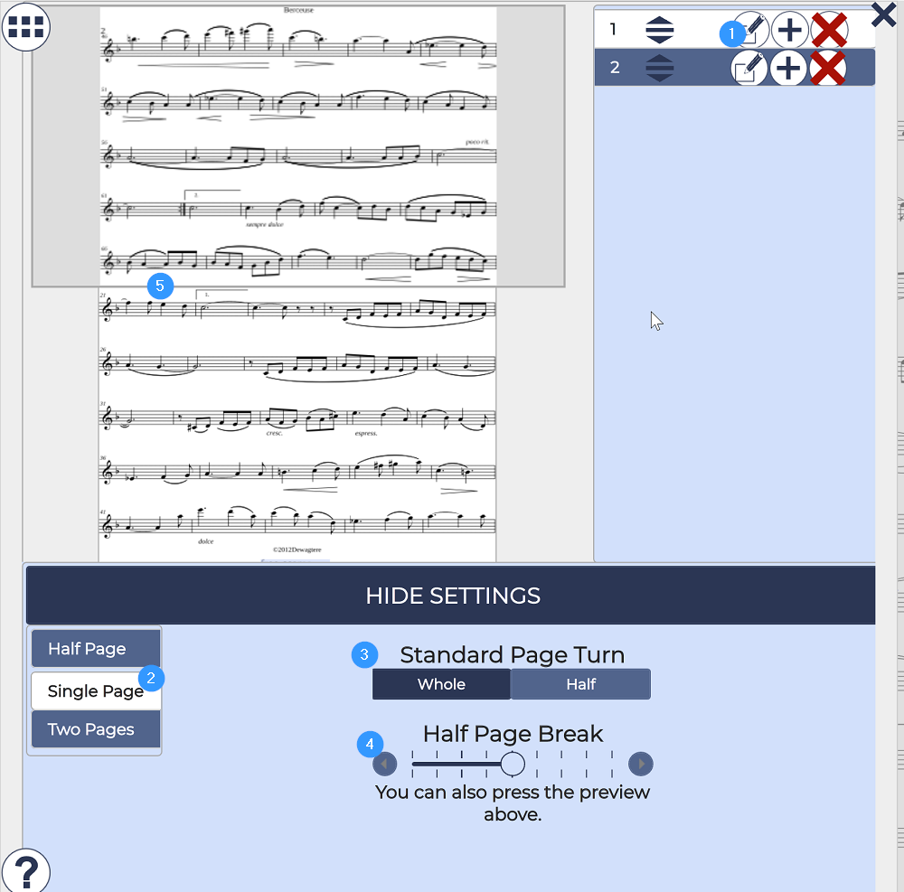 File:Page Setting - One Page.png - MusicReader Manual