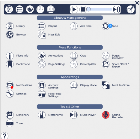 Manage Files - MusicReader Manual