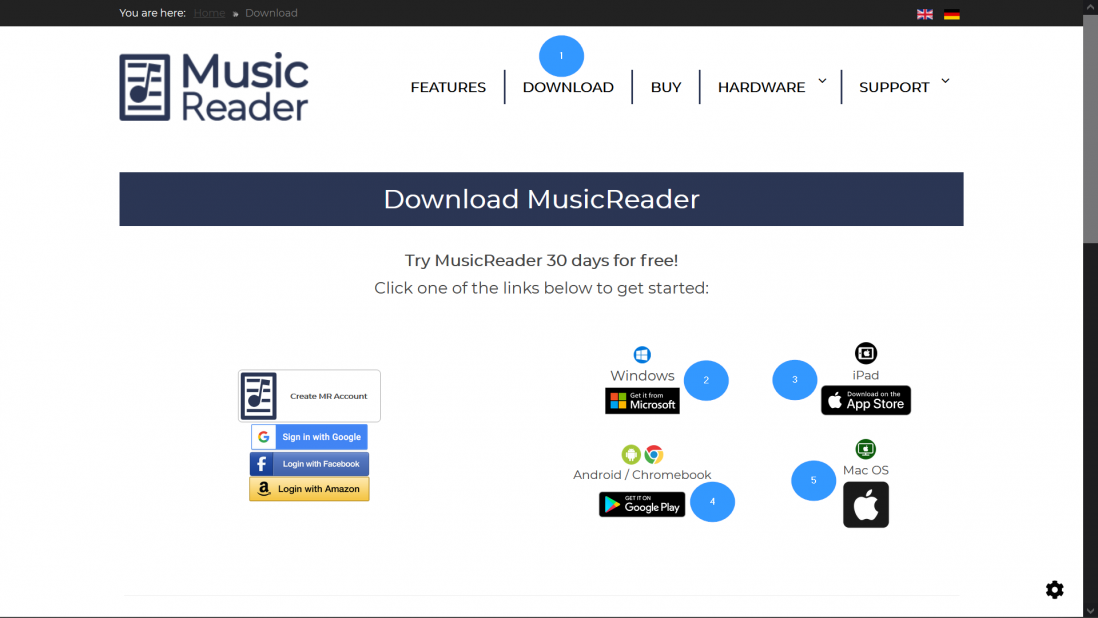 Get Started - MusicReader Manual